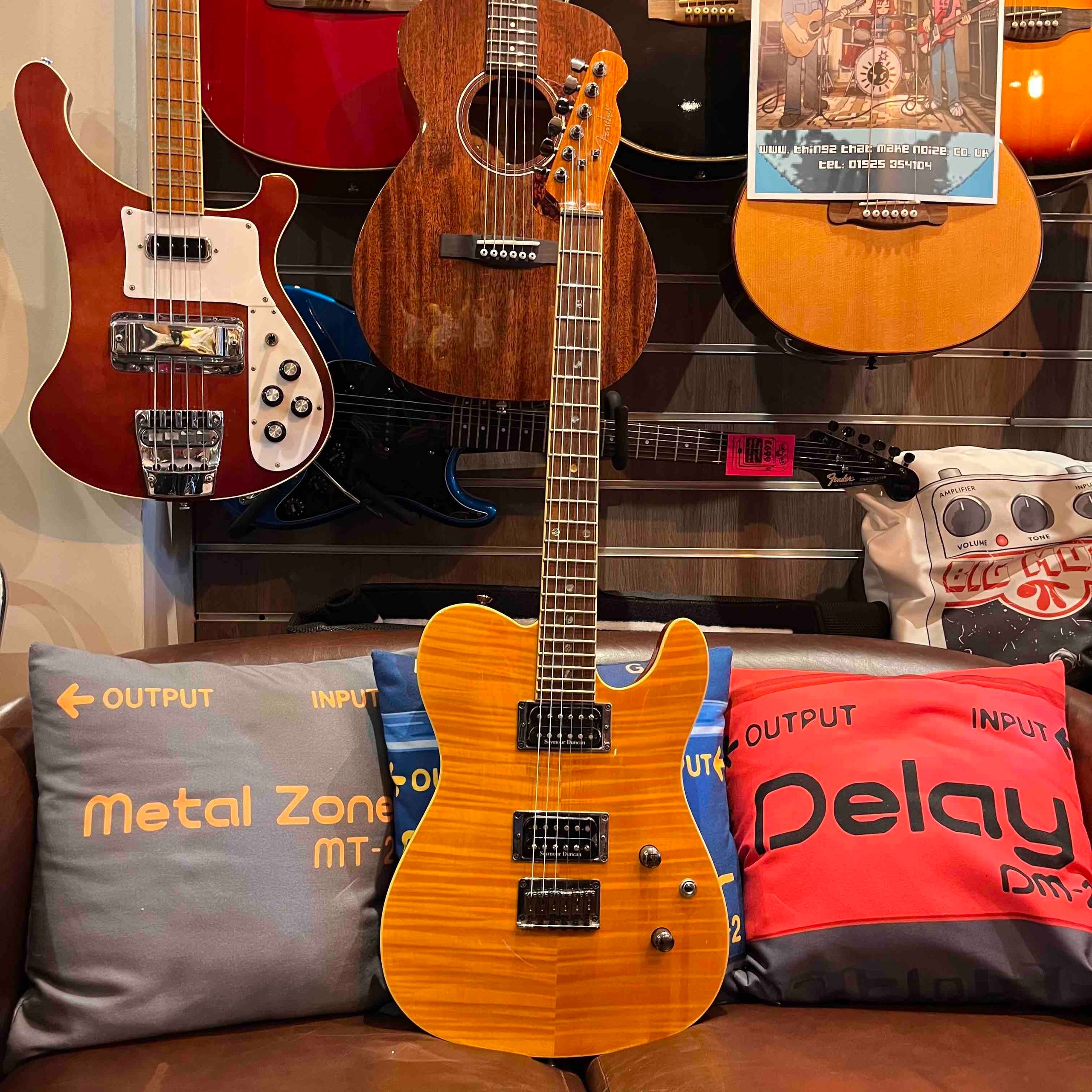 Fender FMT Telecaster Korean Made Through Body Amber | Thingz That Make Noize